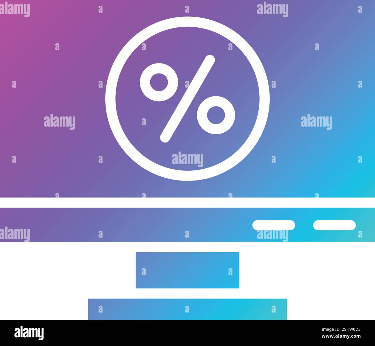 Percentage Vector Icon Design Illustration Stock Vector Image & Art - Alamy