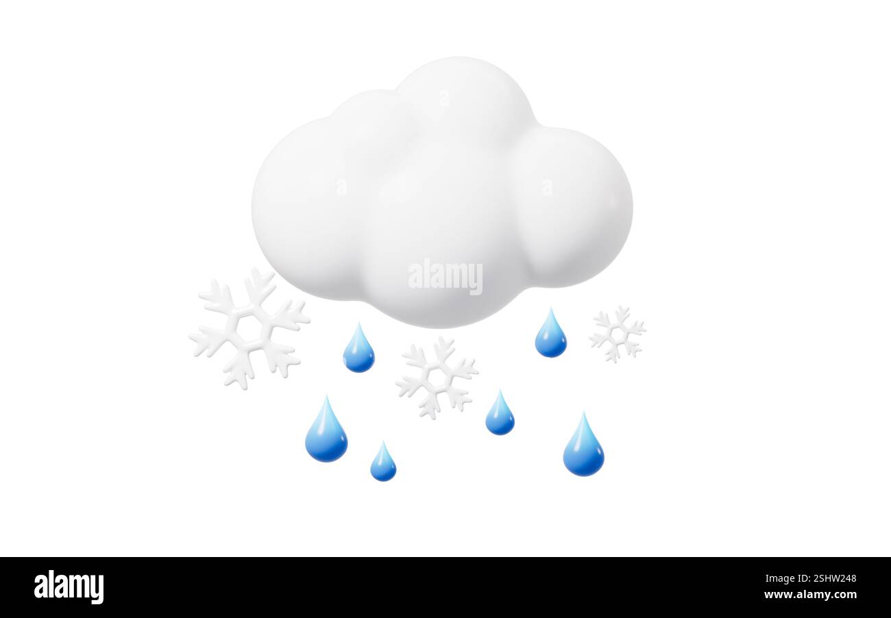 Mixed precipitation Cut Out Stock Images & Pictures - Alamy