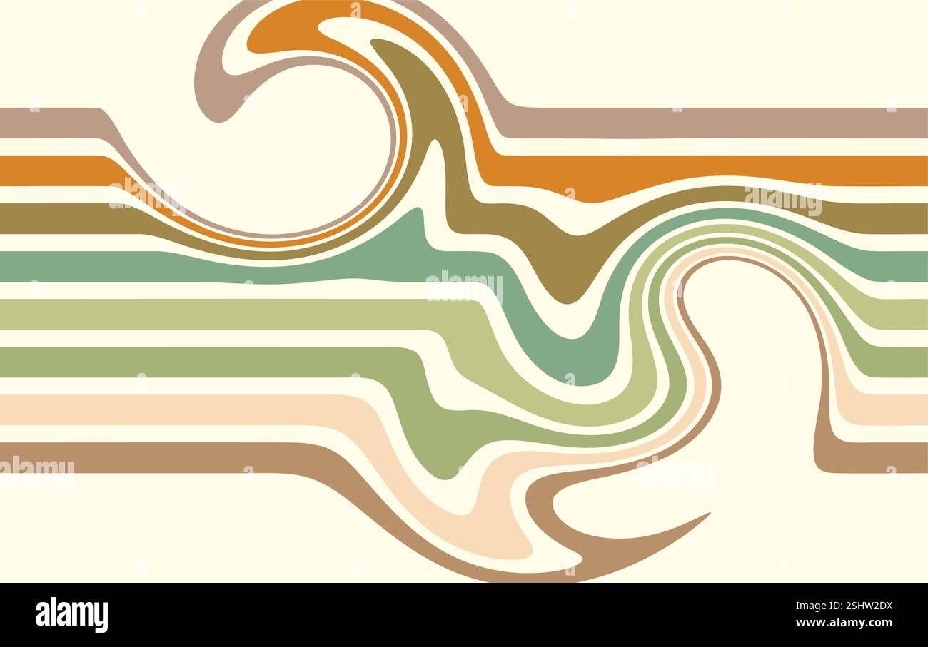 Wave of optical illusion. Abstract Horizontal lines stripes pattern or ...