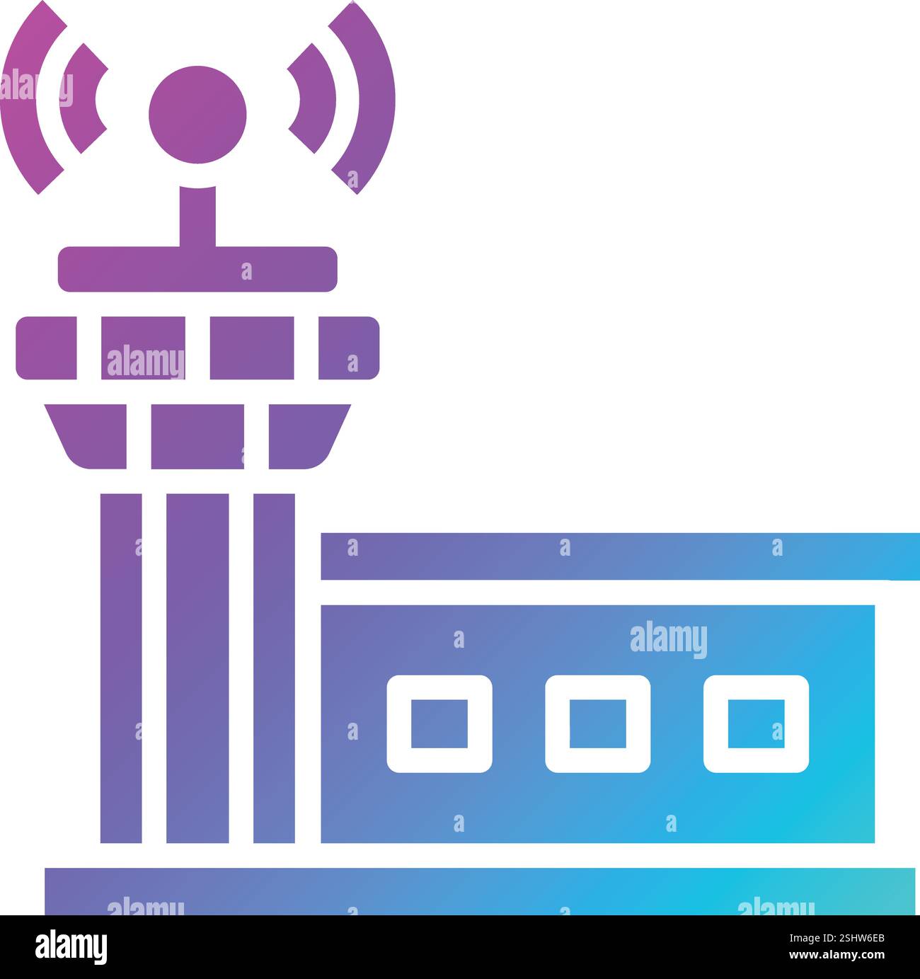 Control tower Vector Icon Design Illustration Stock Vector Image & Art ...