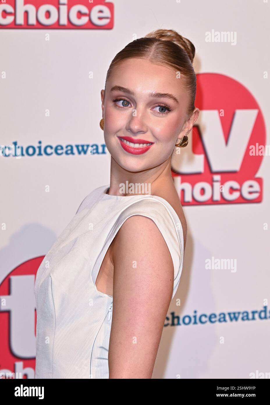 London, UK. 10th Feb, 2025. Hattie Dynevor attends the ‘TV Choice ...