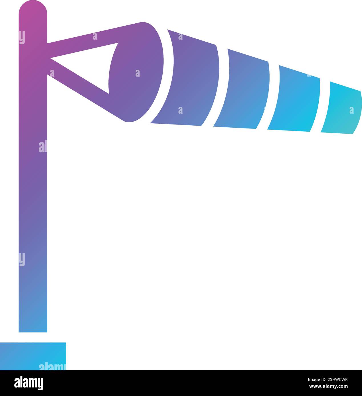 Windsock Vector Icon Design Illustration Stock Vector Image & Art - Alamy