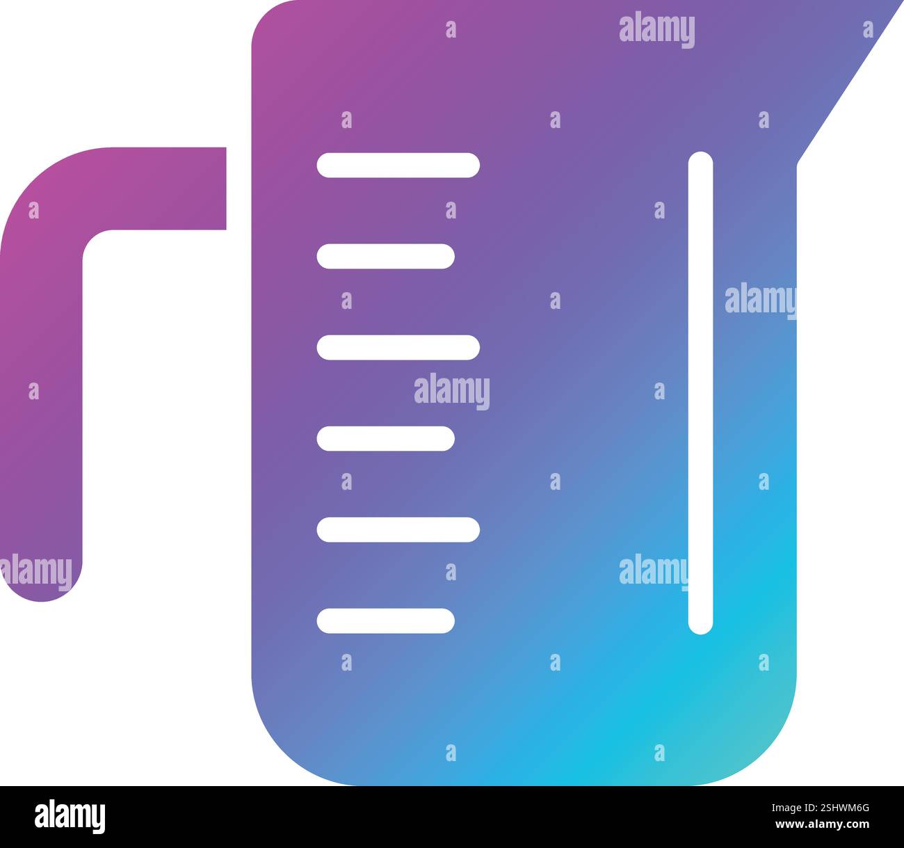 Measuring cup Vector Icon Design Illustration Stock Vector Image & Art ...
