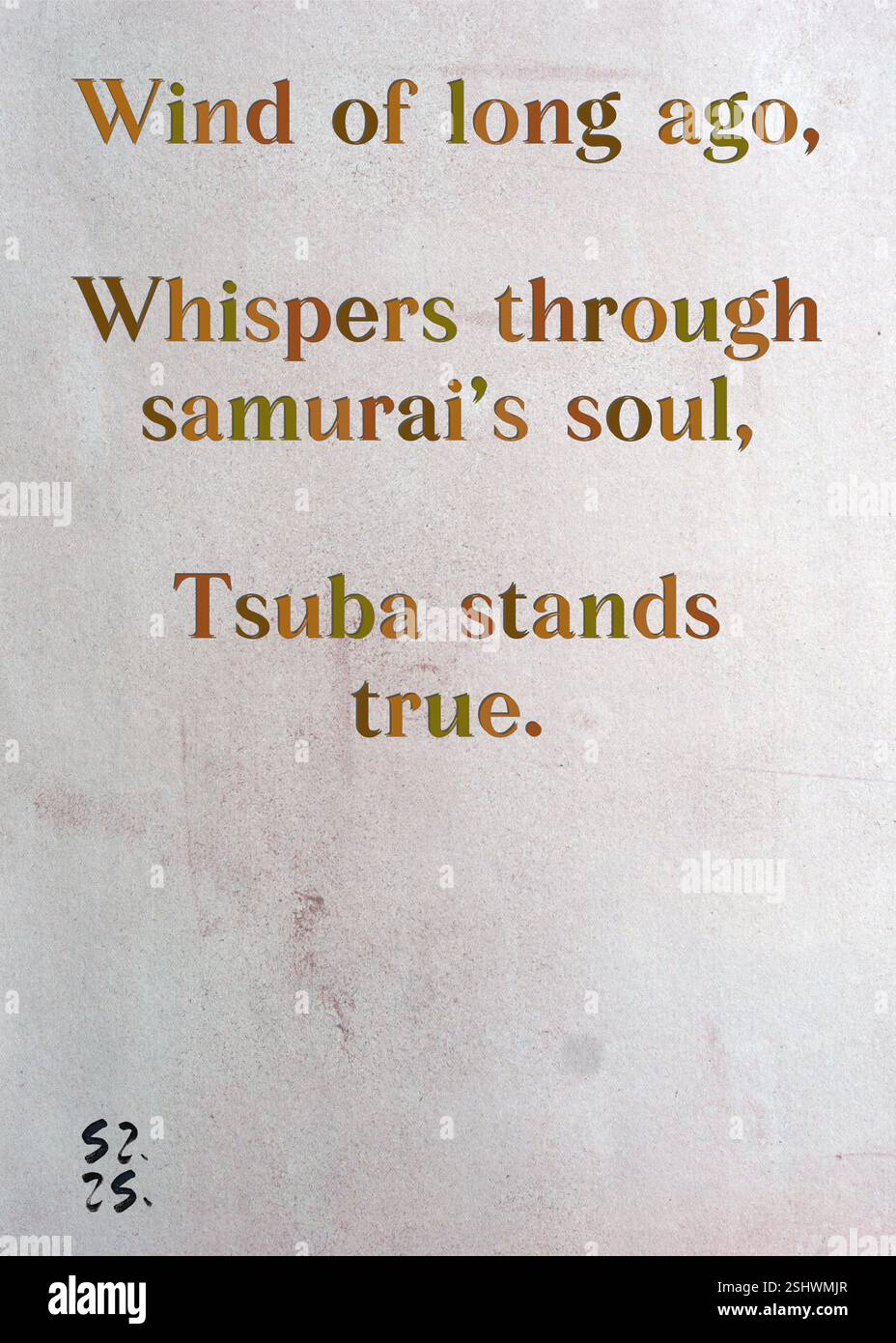 Wind of long ago, Whispers through samurai's soul, Tsuba stands true ...
