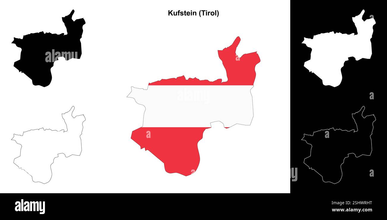 Kufstein blank outline map set Stock Vector Image & Art - Alamy