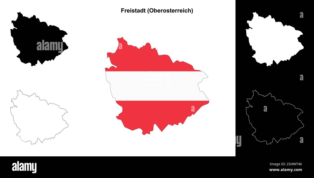 Freistadt outline map hi-res stock photography and images - Alamy
