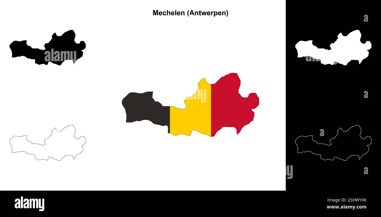 Mechelen map hi-res stock photography and images - Alamy