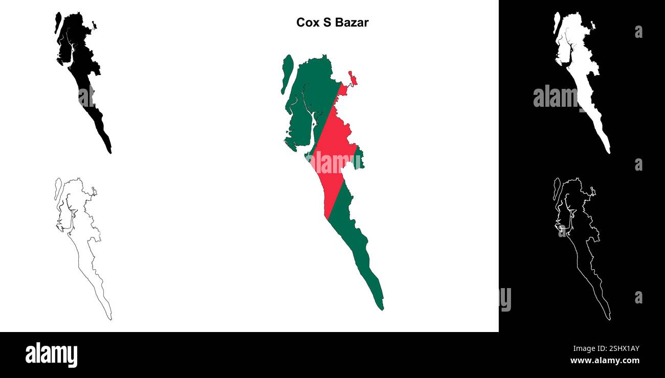 Map of cox s bazar hi-res stock photography and images - Alamy
