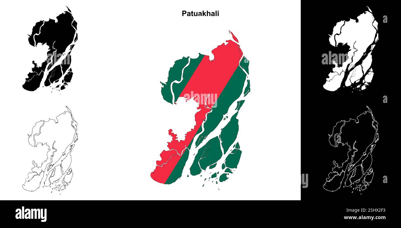 Patuakhali eps map hi-res stock photography and images - Alamy
