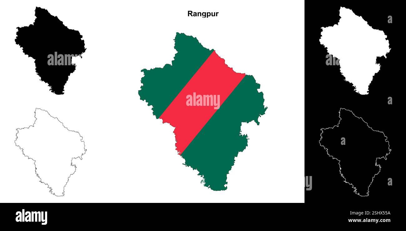 Rangpur eps map hi-res stock photography and images - Alamy