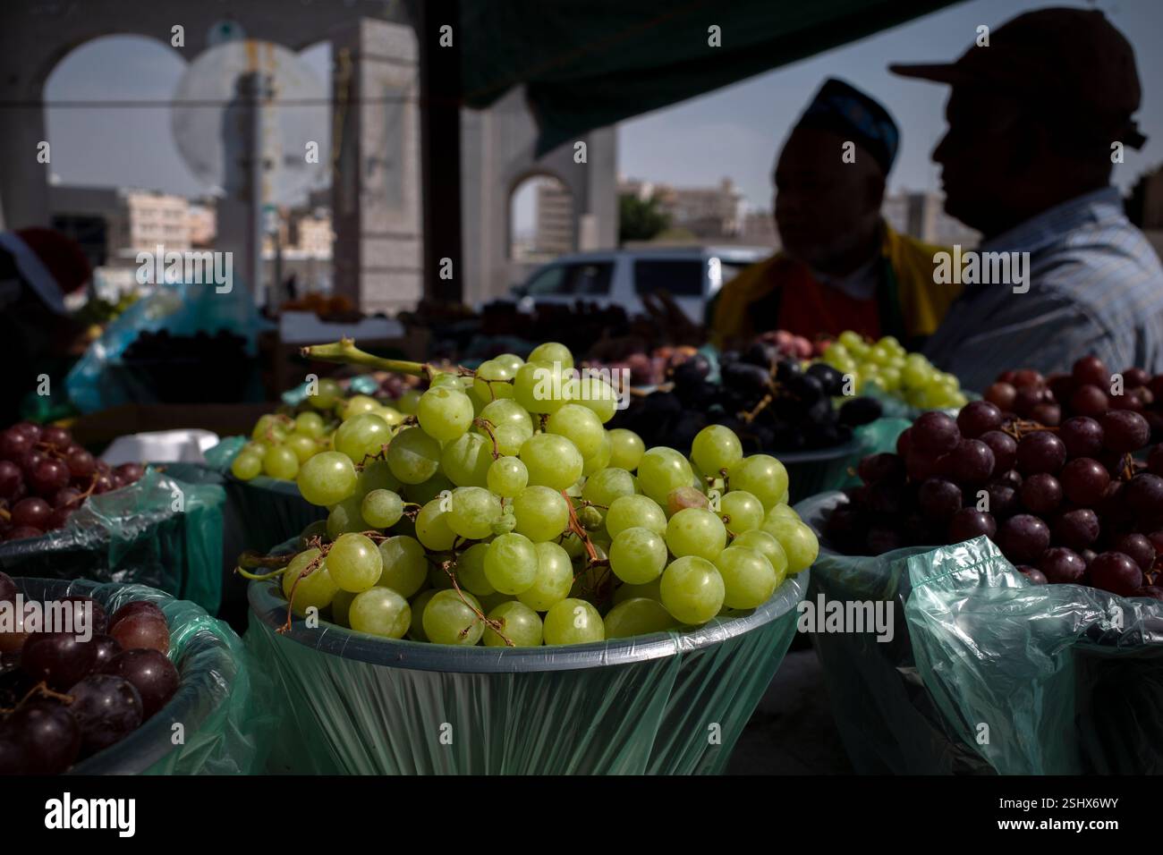 Taif, Saudi Arabia - June 23, 2024: Various types of fruits in a market ...