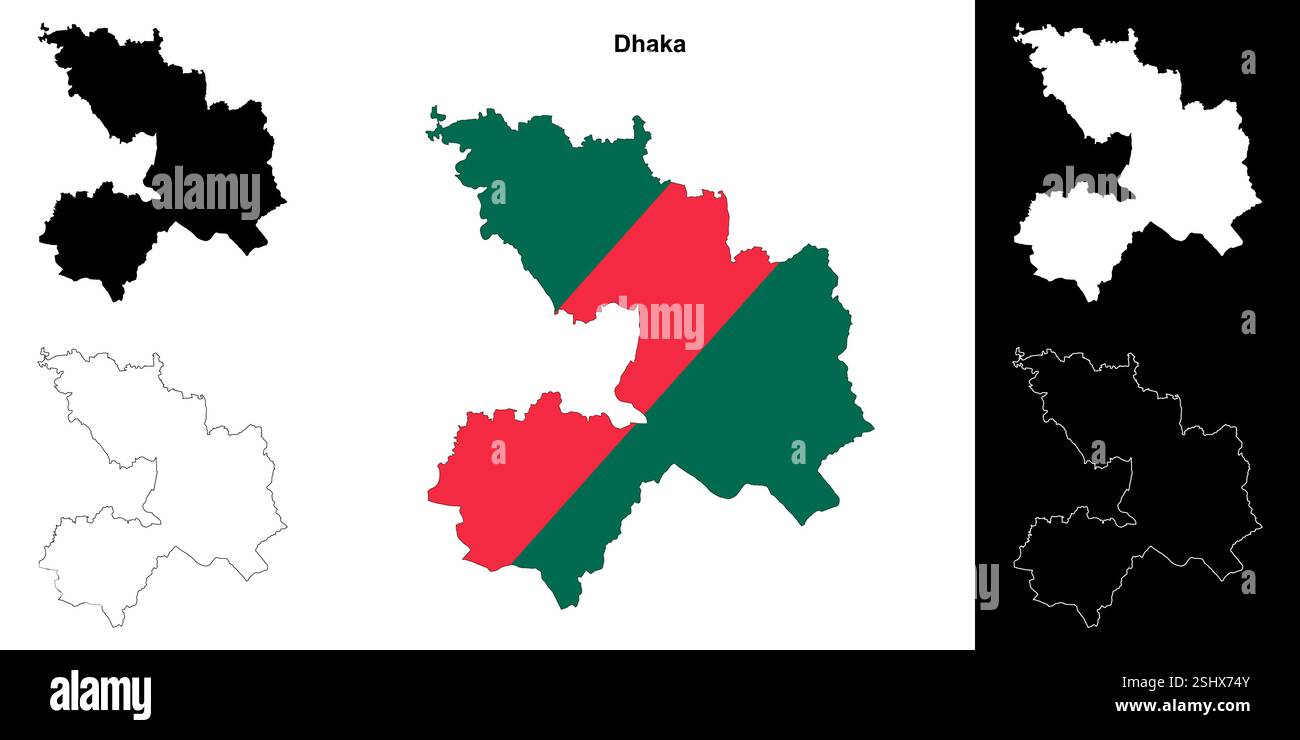 Blank dhaka map hi-res stock photography and images - Alamy