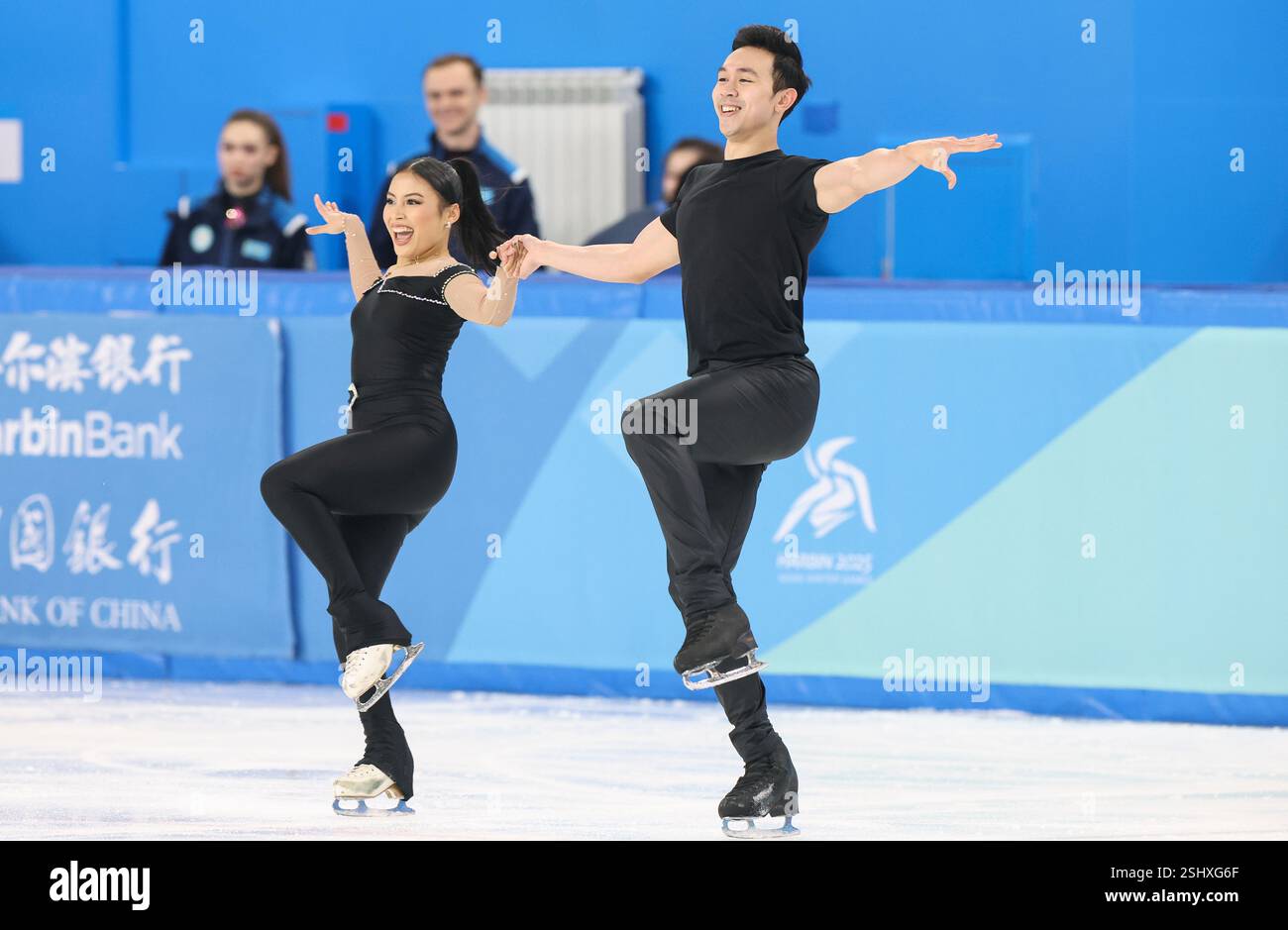 Harbin, China's Heilongjiang Province. 11th Feb, 2025. Tasya Putri (L ...