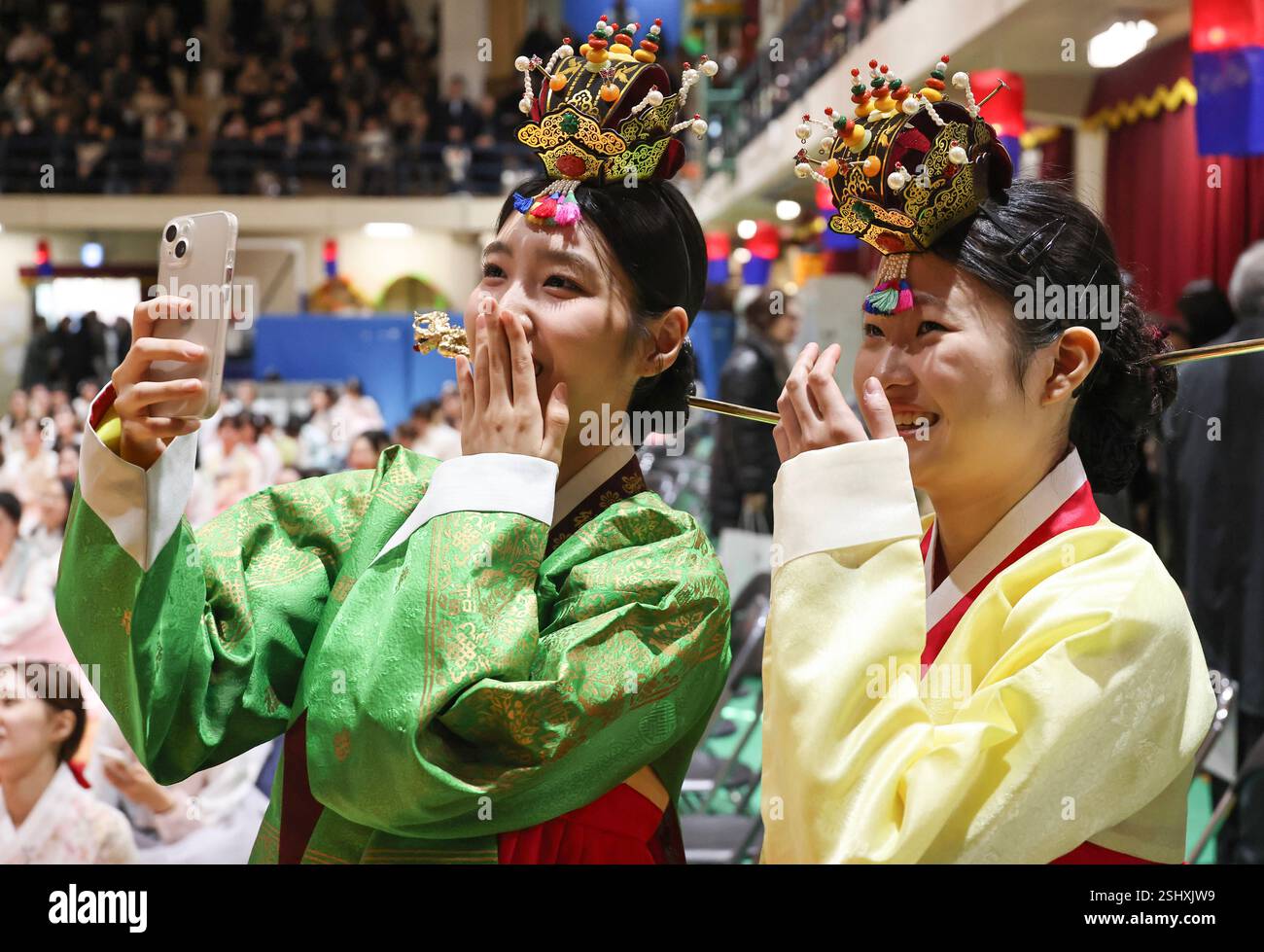 Graduation ceremony at Dongmyeong girls high school South Korea Girls ...