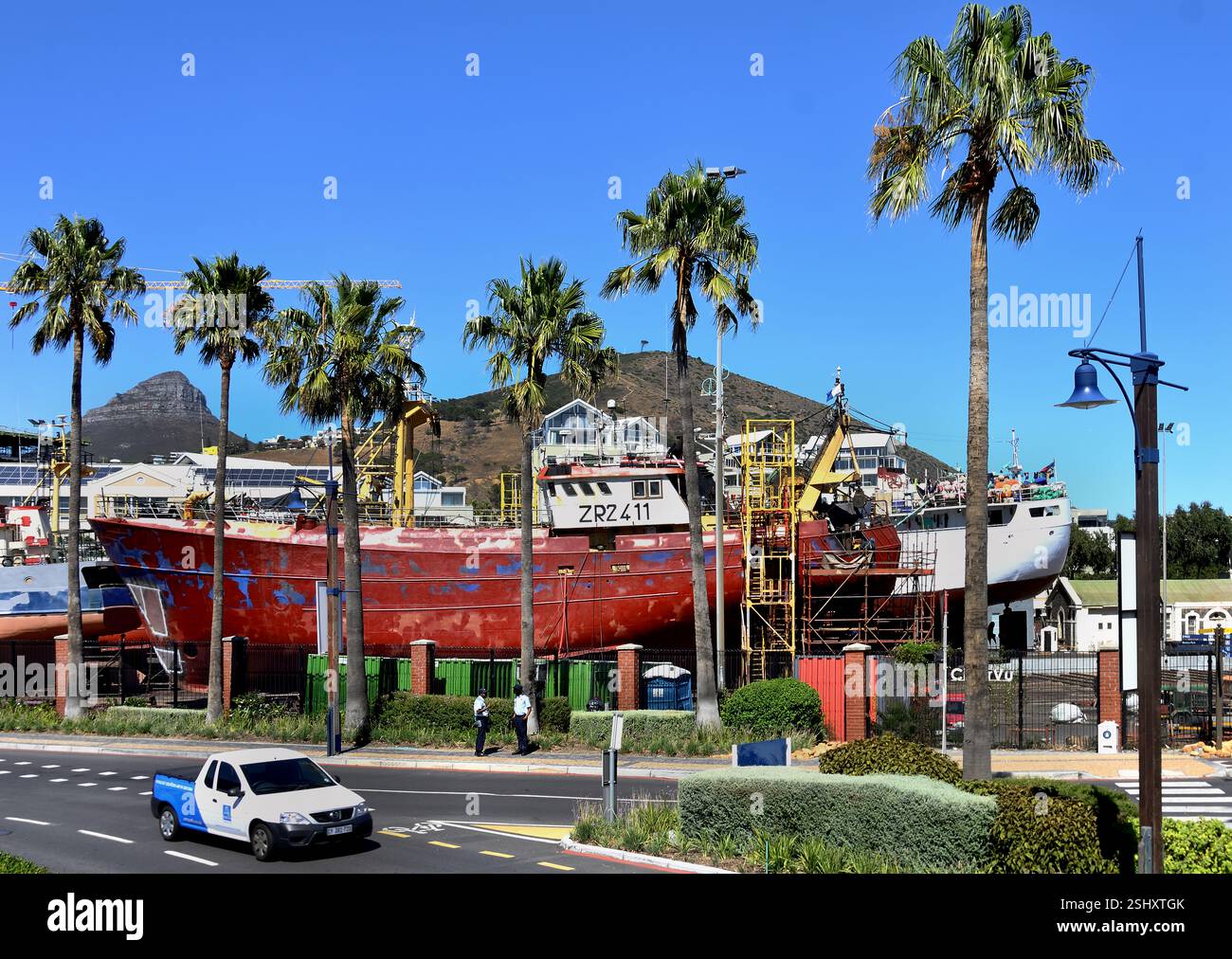 Ship repair docs at the Cape Town Port, Cape Town, South Africa, RSA, Republic of South Africa ...