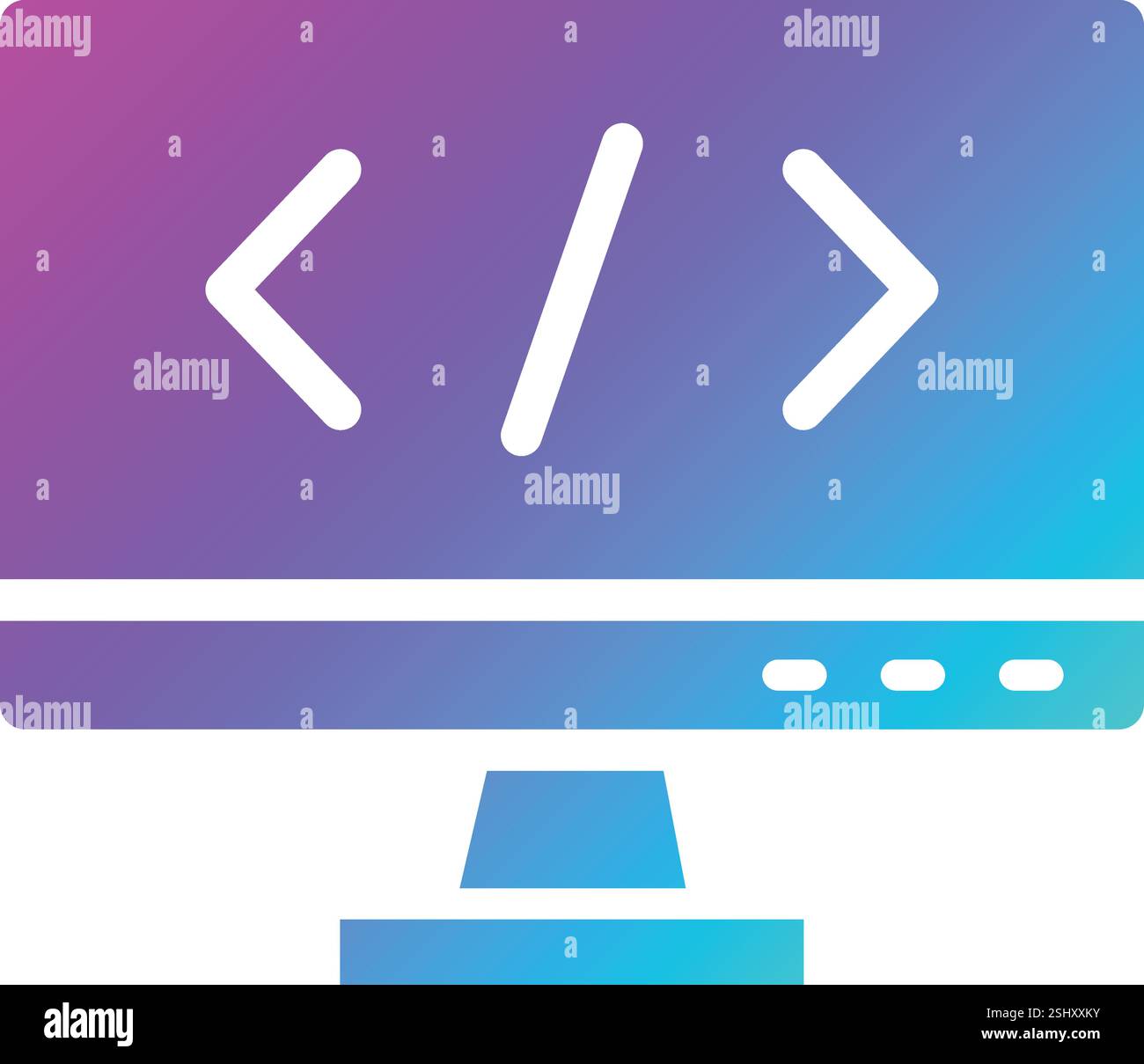 Coding Vector Icon Design Illustration Stock Vector Image & Art - Alamy