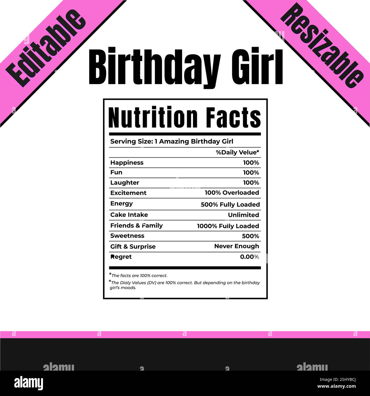 Printable nutrition label hi-res stock photography and images - Alamy