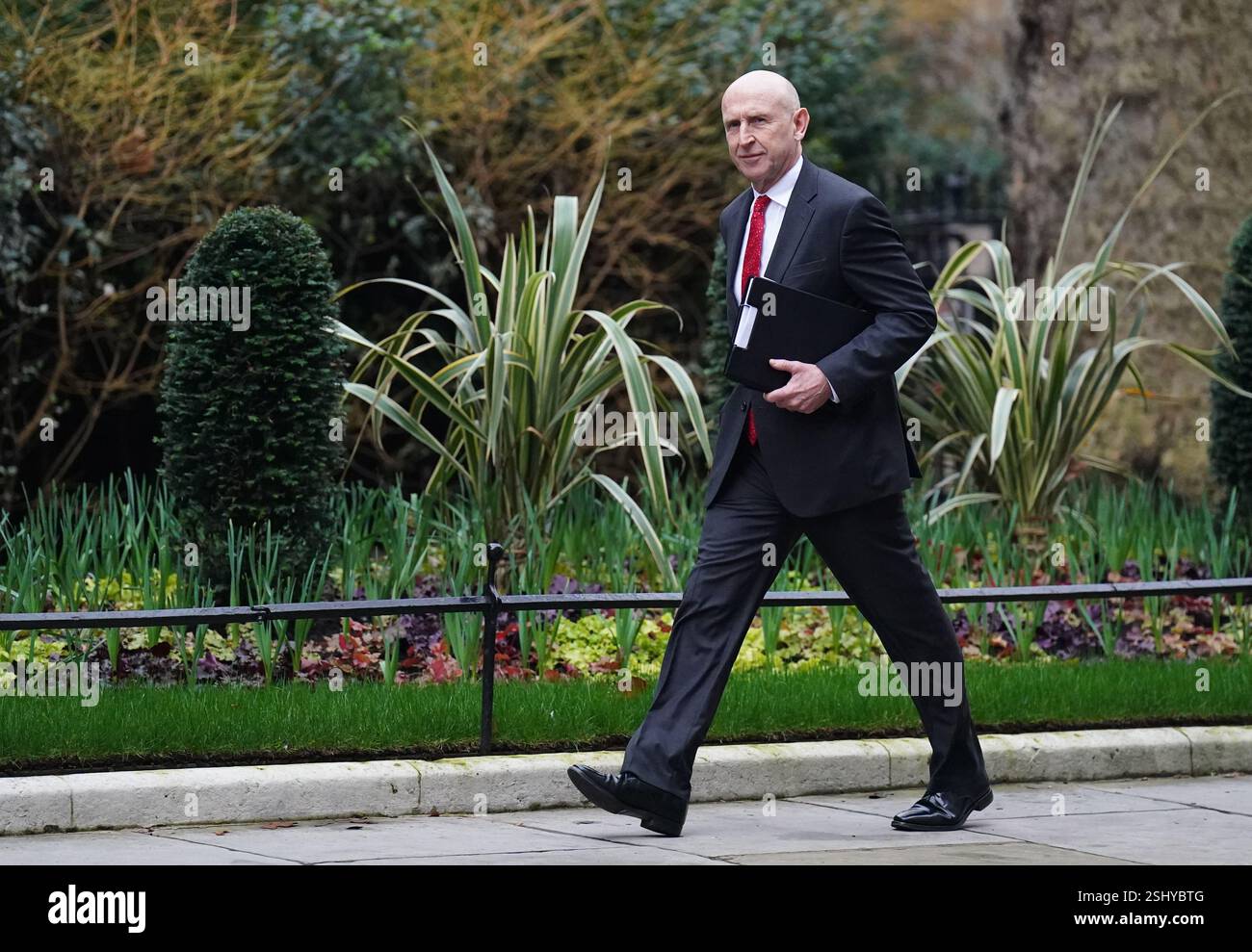 Defence Secretary John Healey arrives in Downing Street, London, for a ...