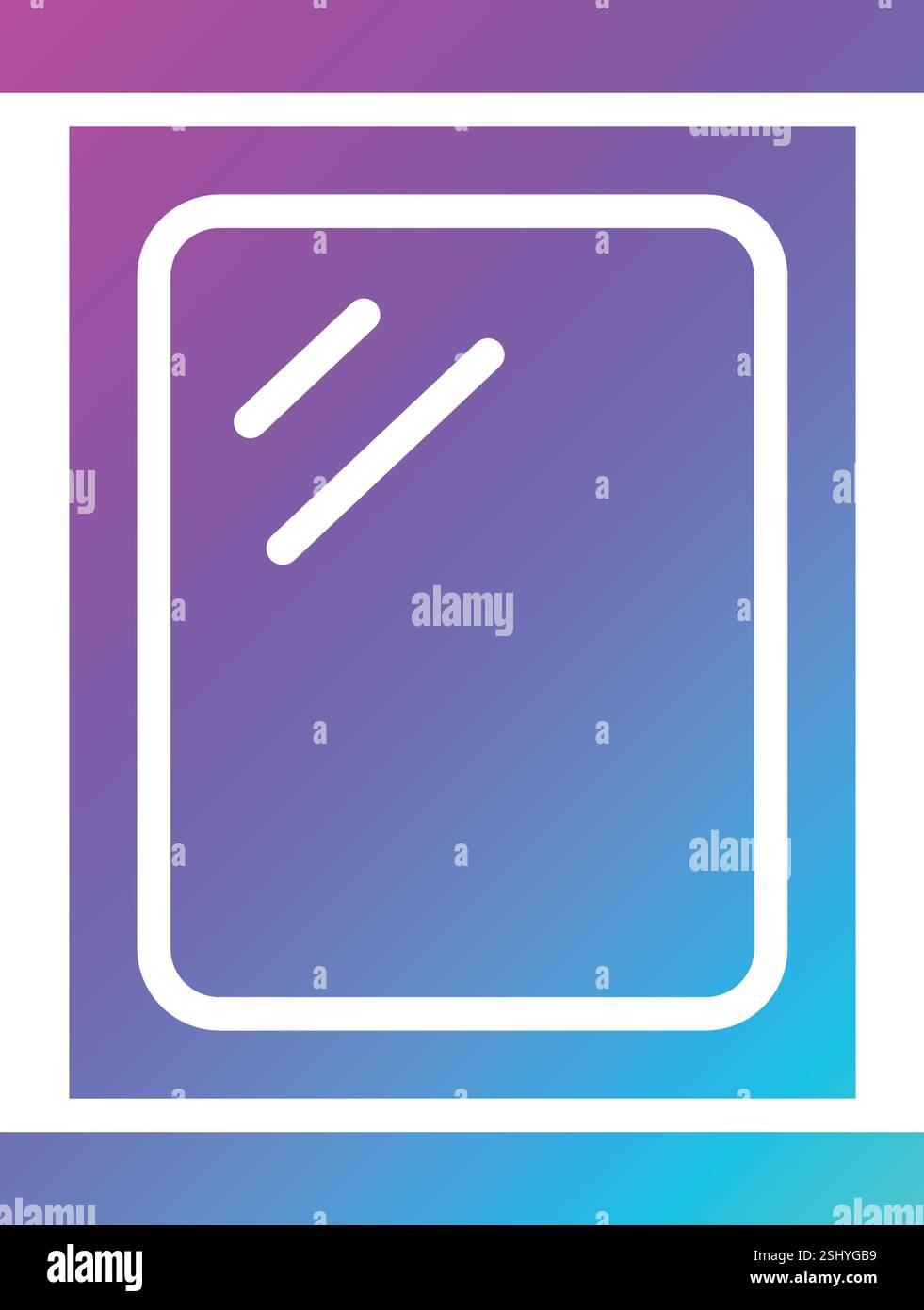 Mirror Vector Icon Design Illustration Stock Vector Image & Art - Alamy