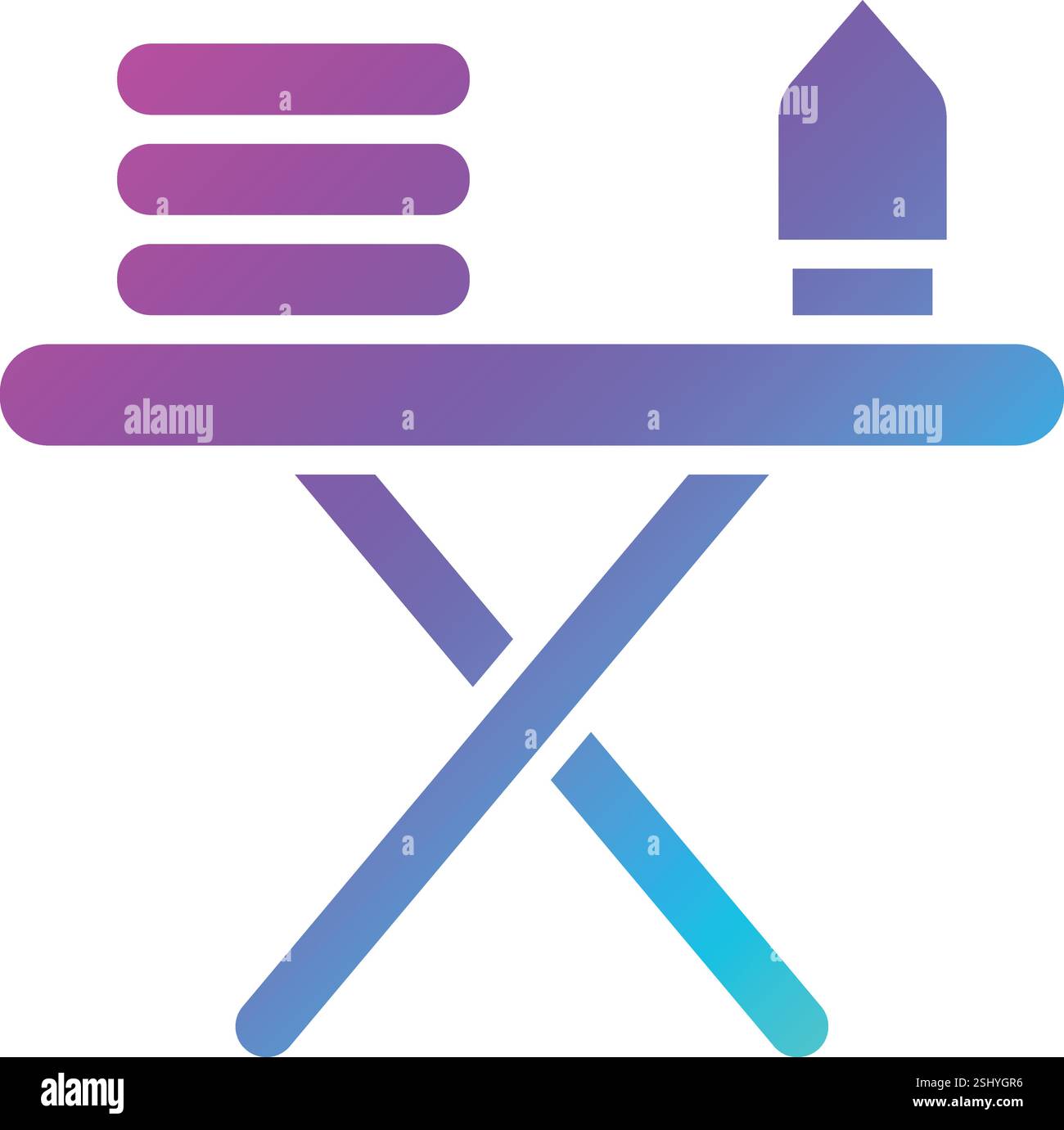 Ironing board Vector Icon Design Illustration Stock Vector Image & Art ...