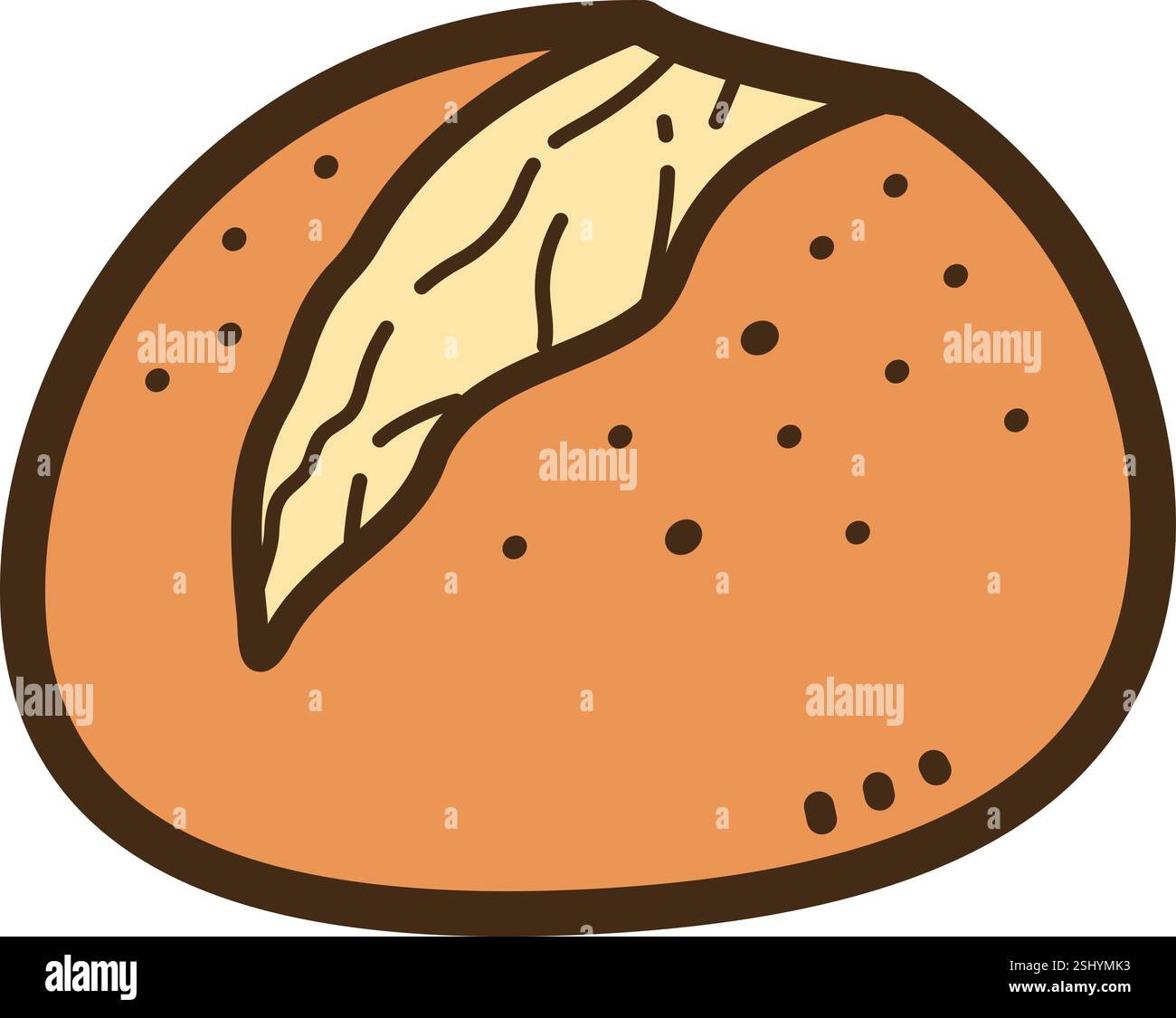 Sourdough bread image Stock Vector Images - Alamy
