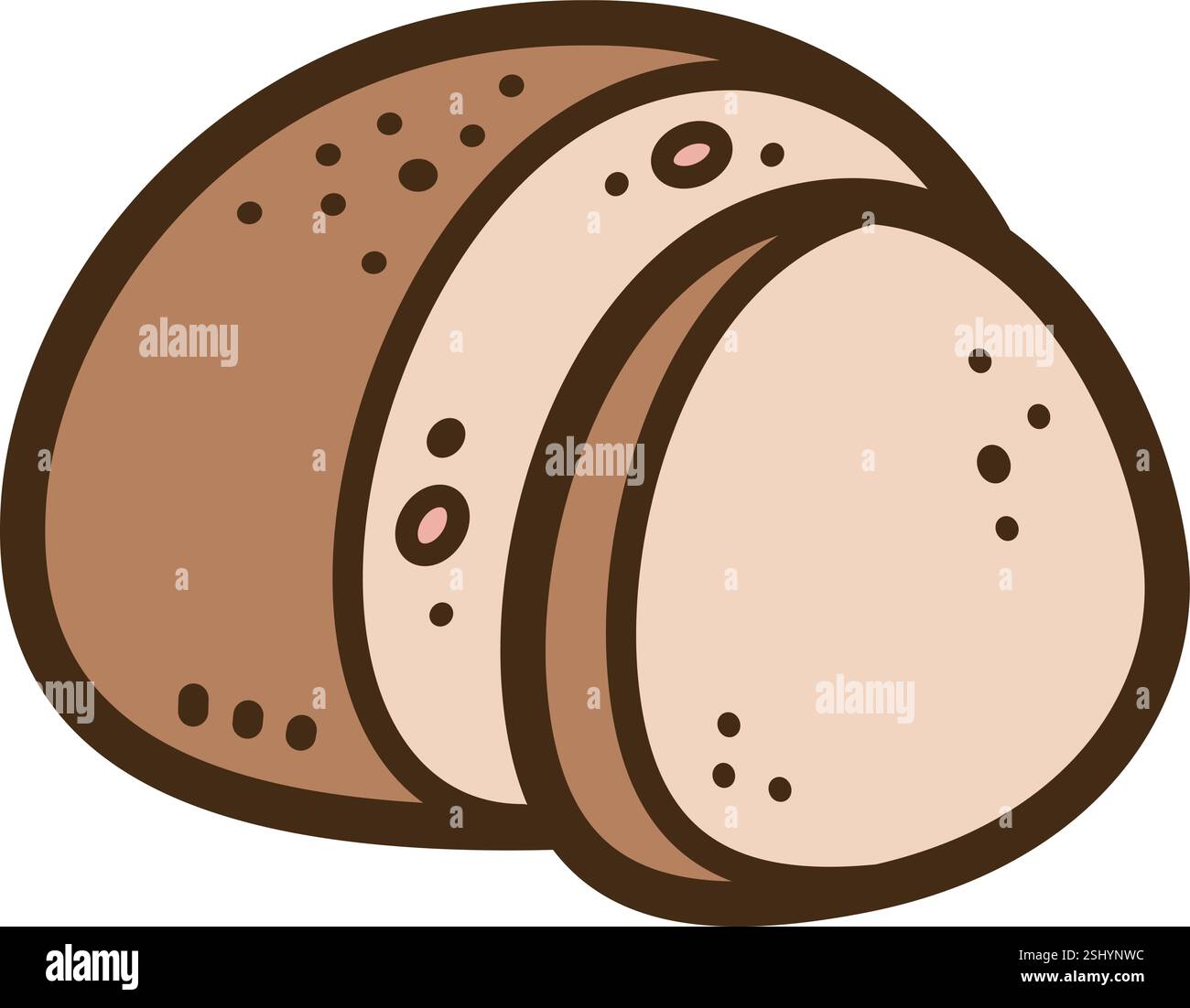Cartoon icon slice bread hi-res stock photography and images - Alamy