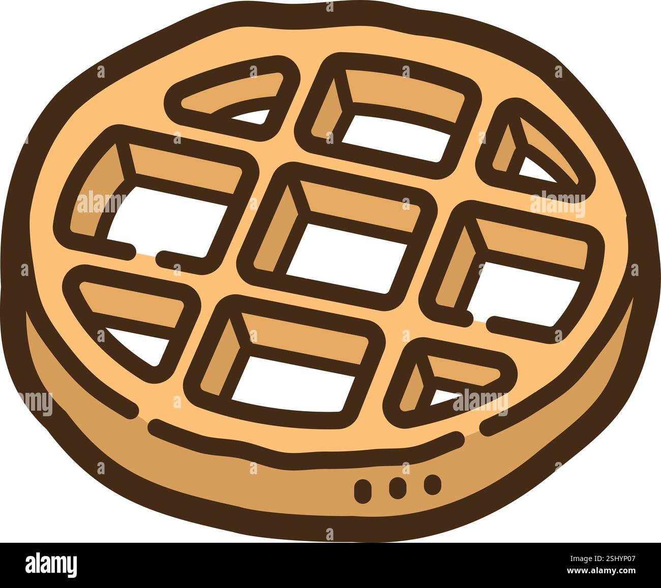 Waffle vector doodle illustration and graphic Stock Vector Image & Art ...