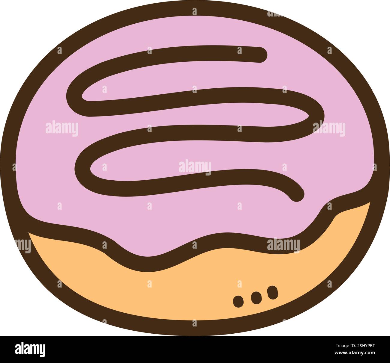 Doughnut vector doodle illustration and graphic Stock Vector Image ...