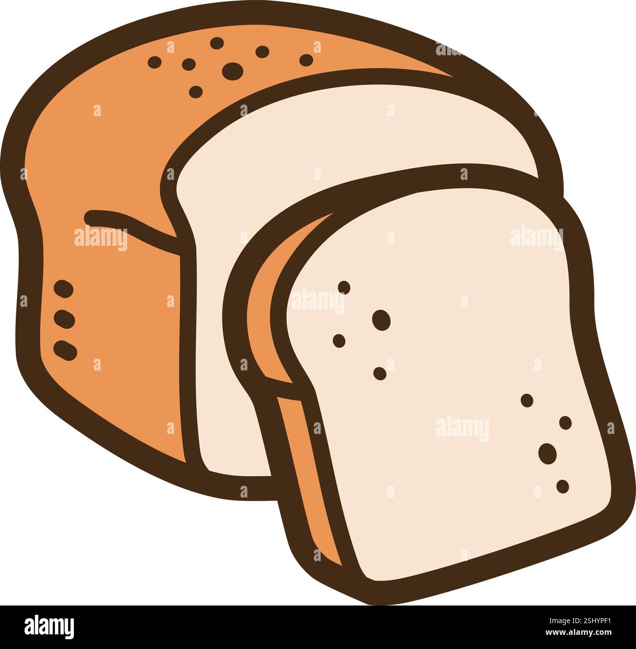 White bread vector hi-res stock photography and images - Alamy