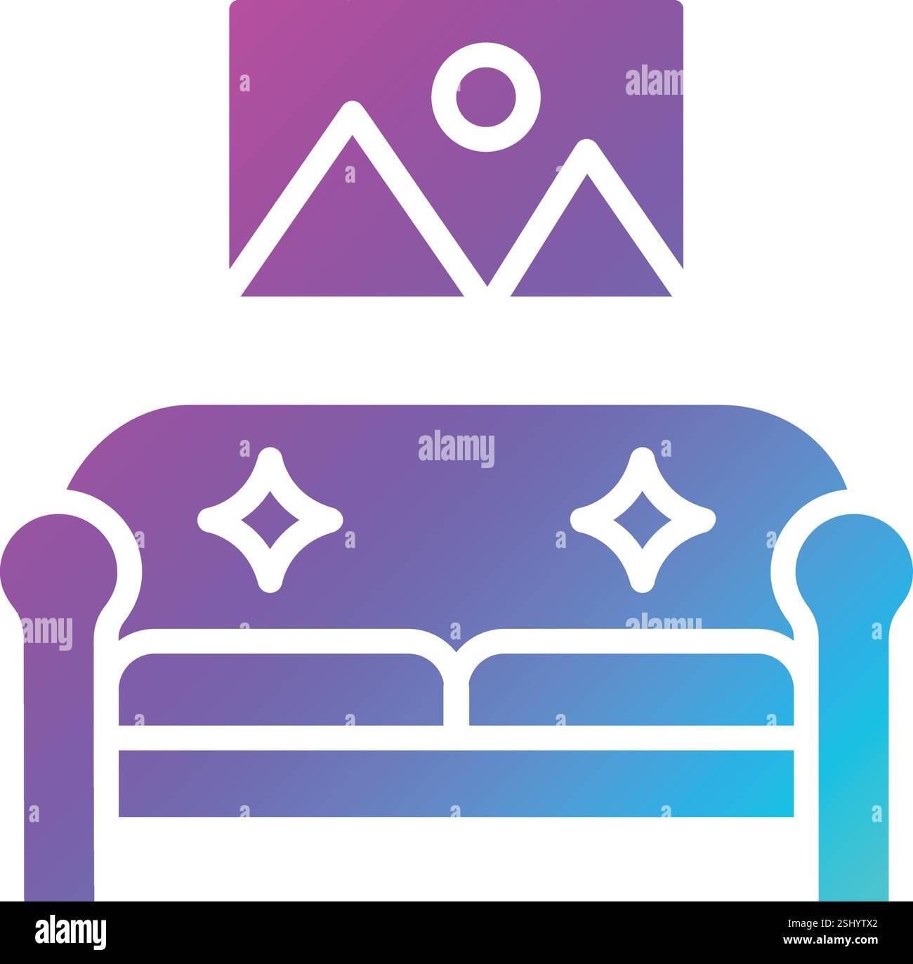 Living room Vector Icon Design Illustration Stock Vector Image & Art ...