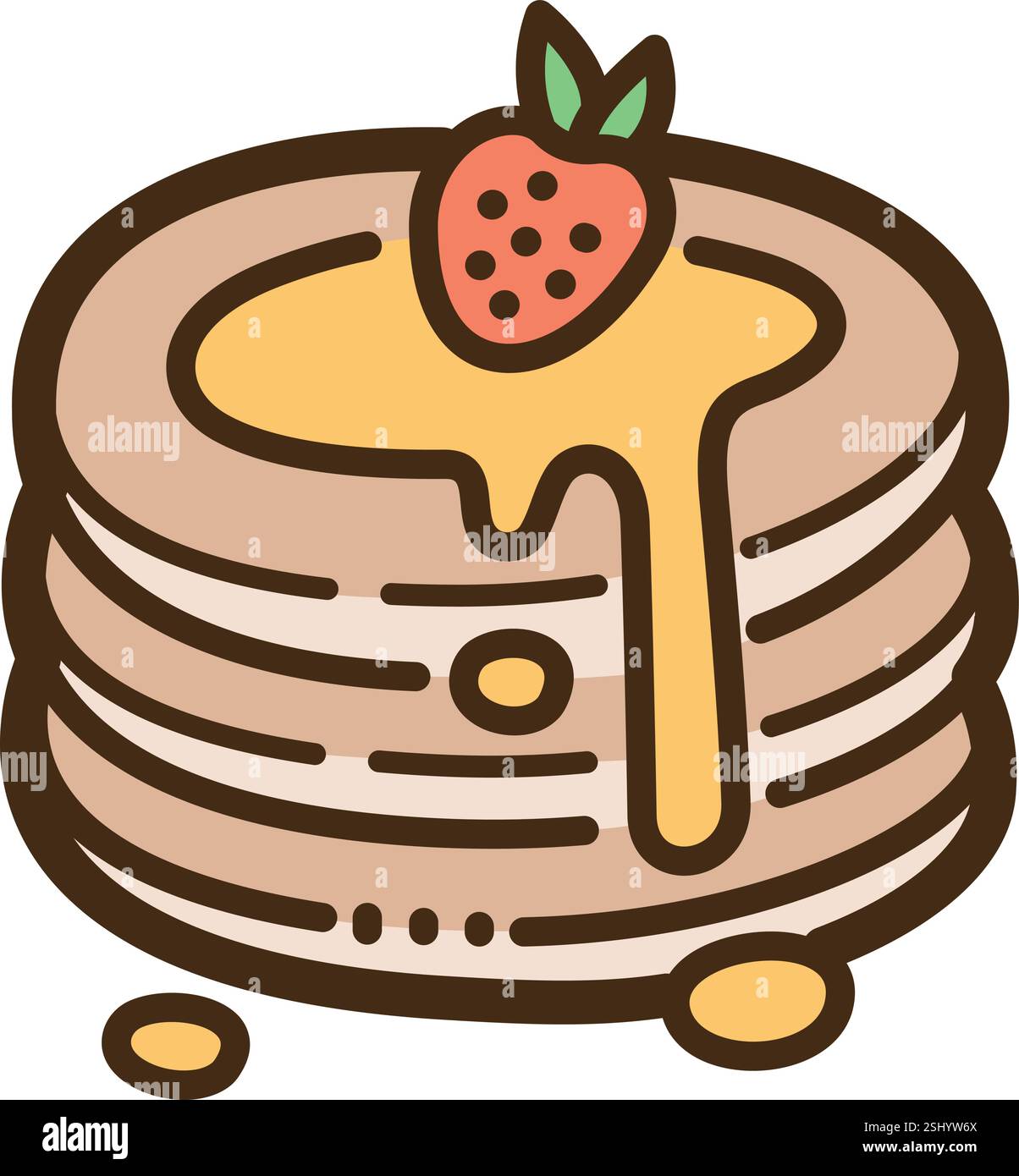 Pancake baking Stock Vector Images - Alamy