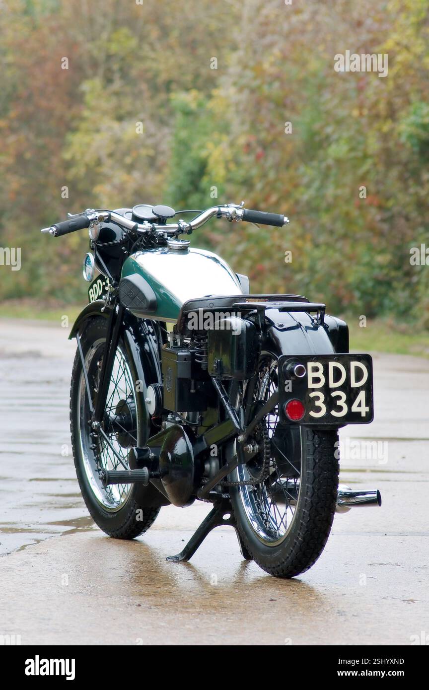 1936 BSA 250cc B18 Light Deluxe Stock Photo - Alamy