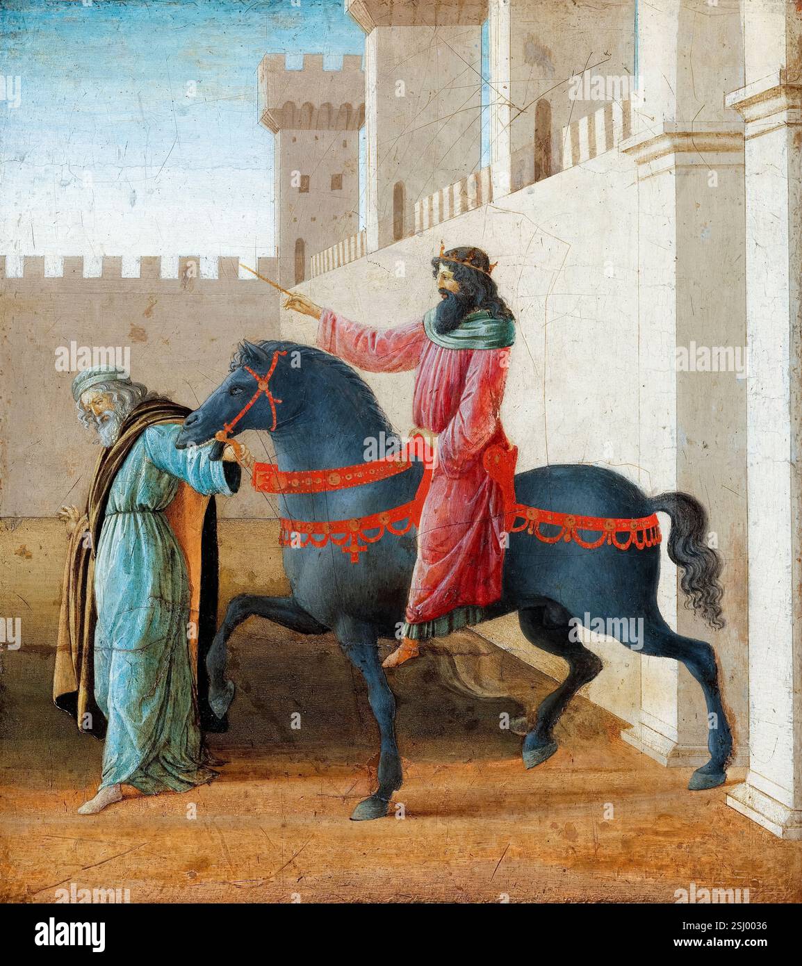 Sandro Botticelli, The Triumph of Mordecai, from, The Story of Esther ...