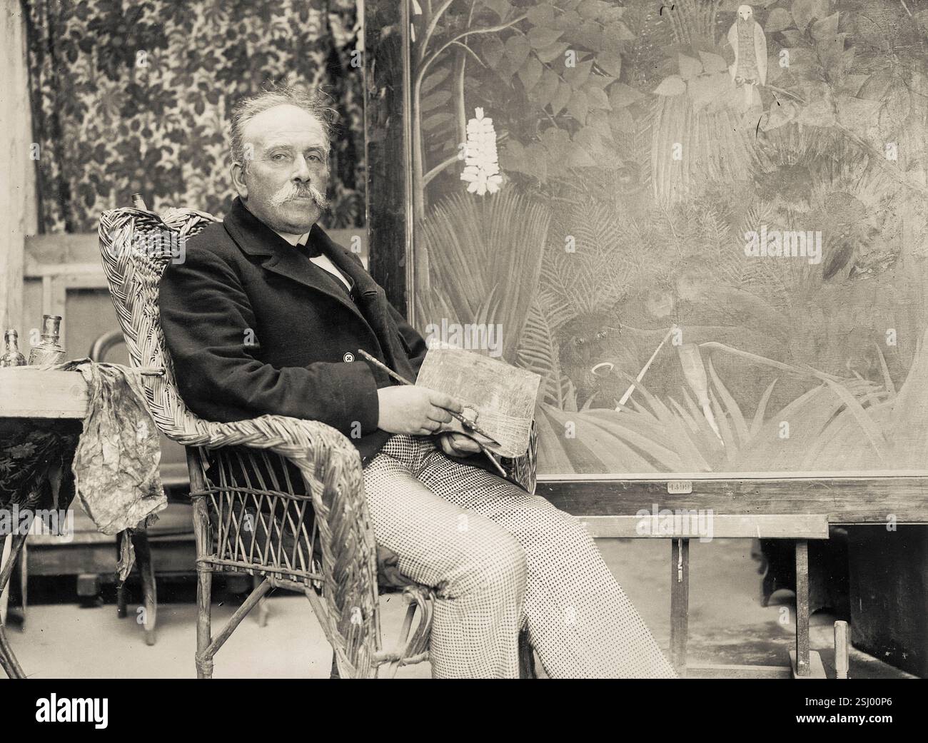 Henri Rousseau. Portrait photograph of the French post-impressionist ...