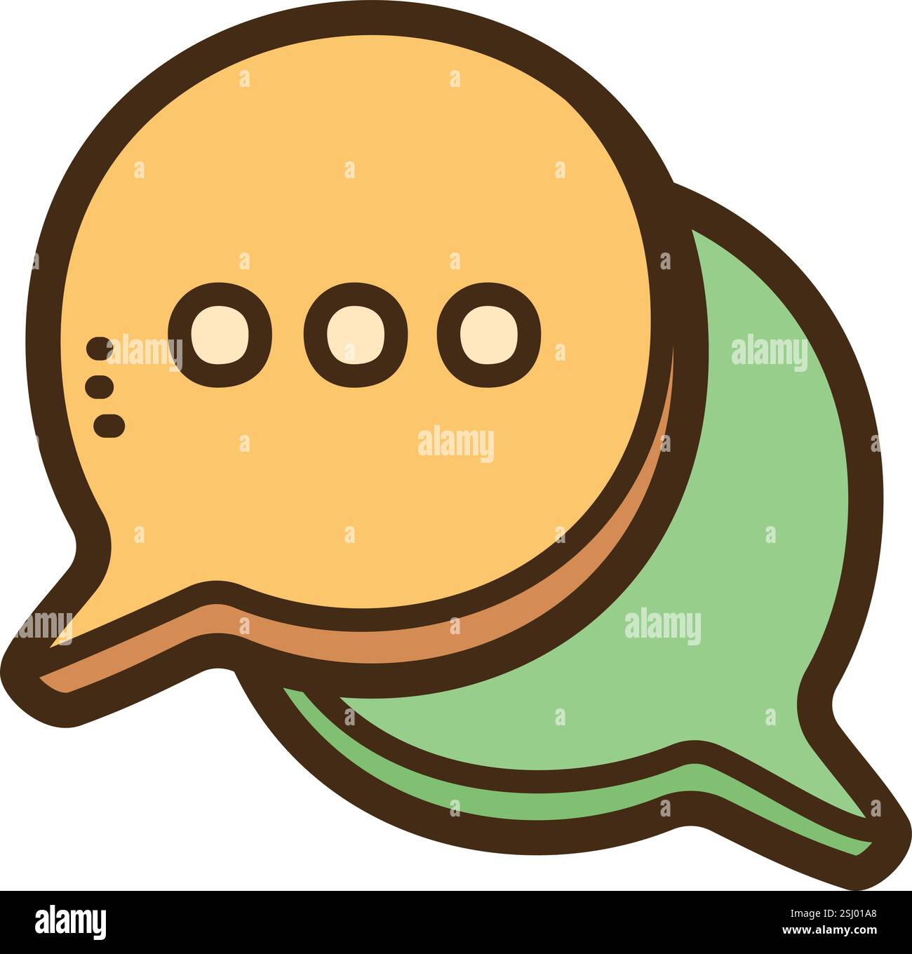 Conversation vector doodle illustration and graphic. Part of ...