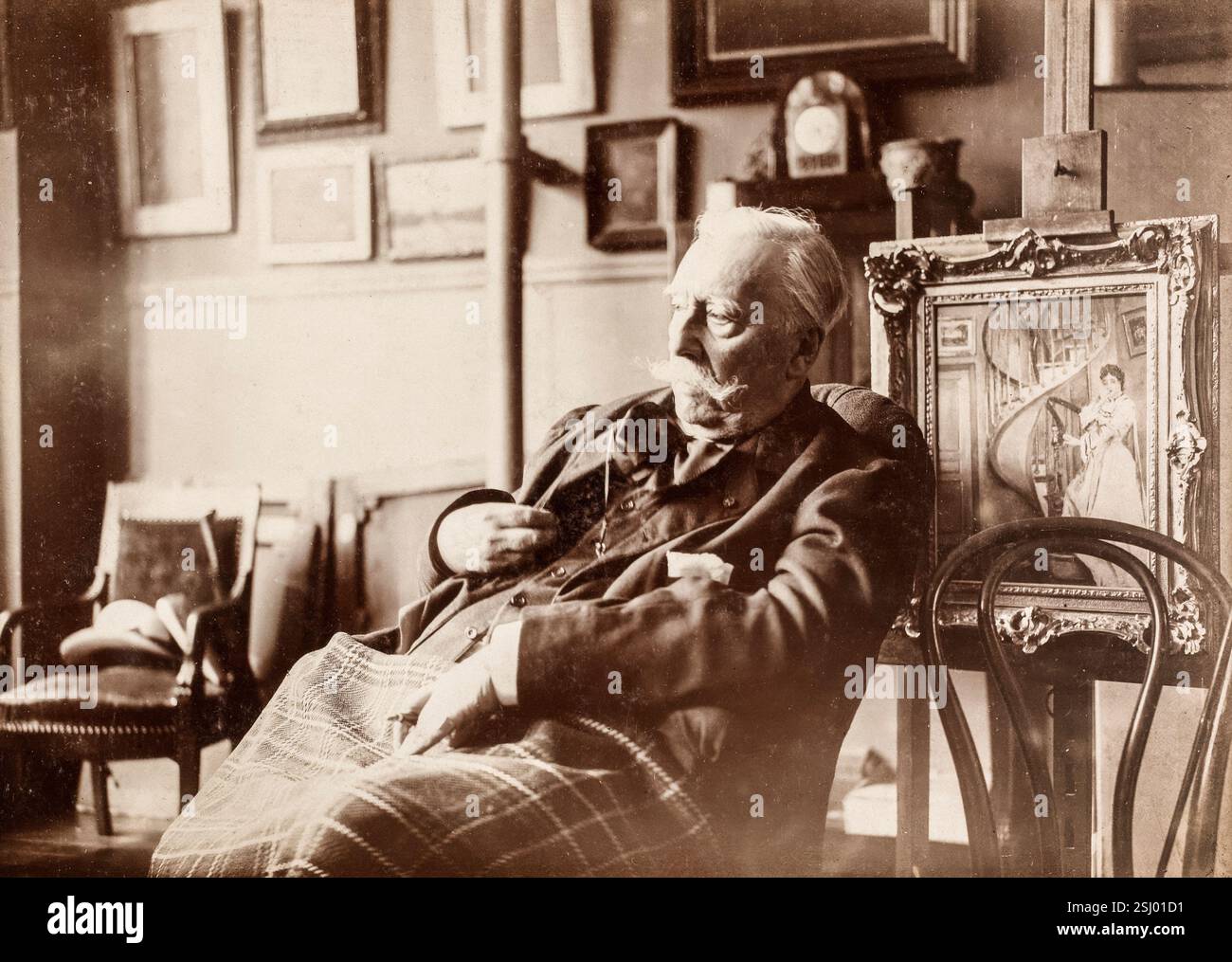 Alfred Stevens. Portrait photograph of the Belgian social realist ...