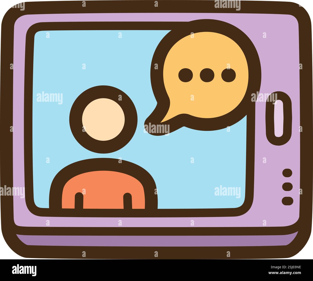 People virtual meeting Stock Vector Images - Alamy