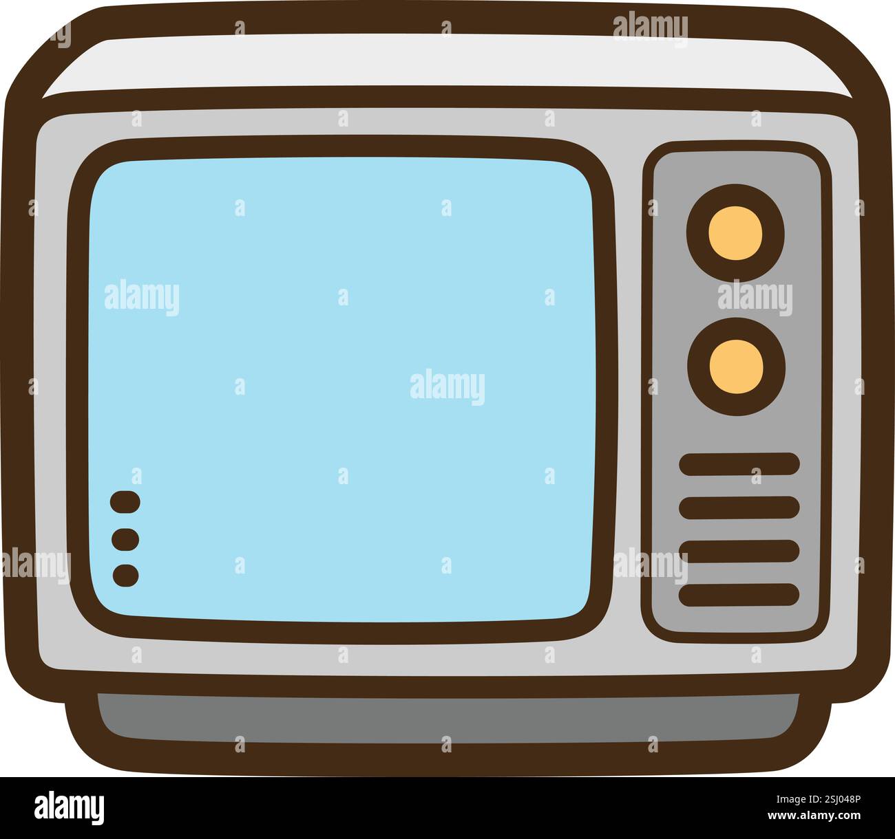 Television vector doodle illustration and graphic. Part of ...
