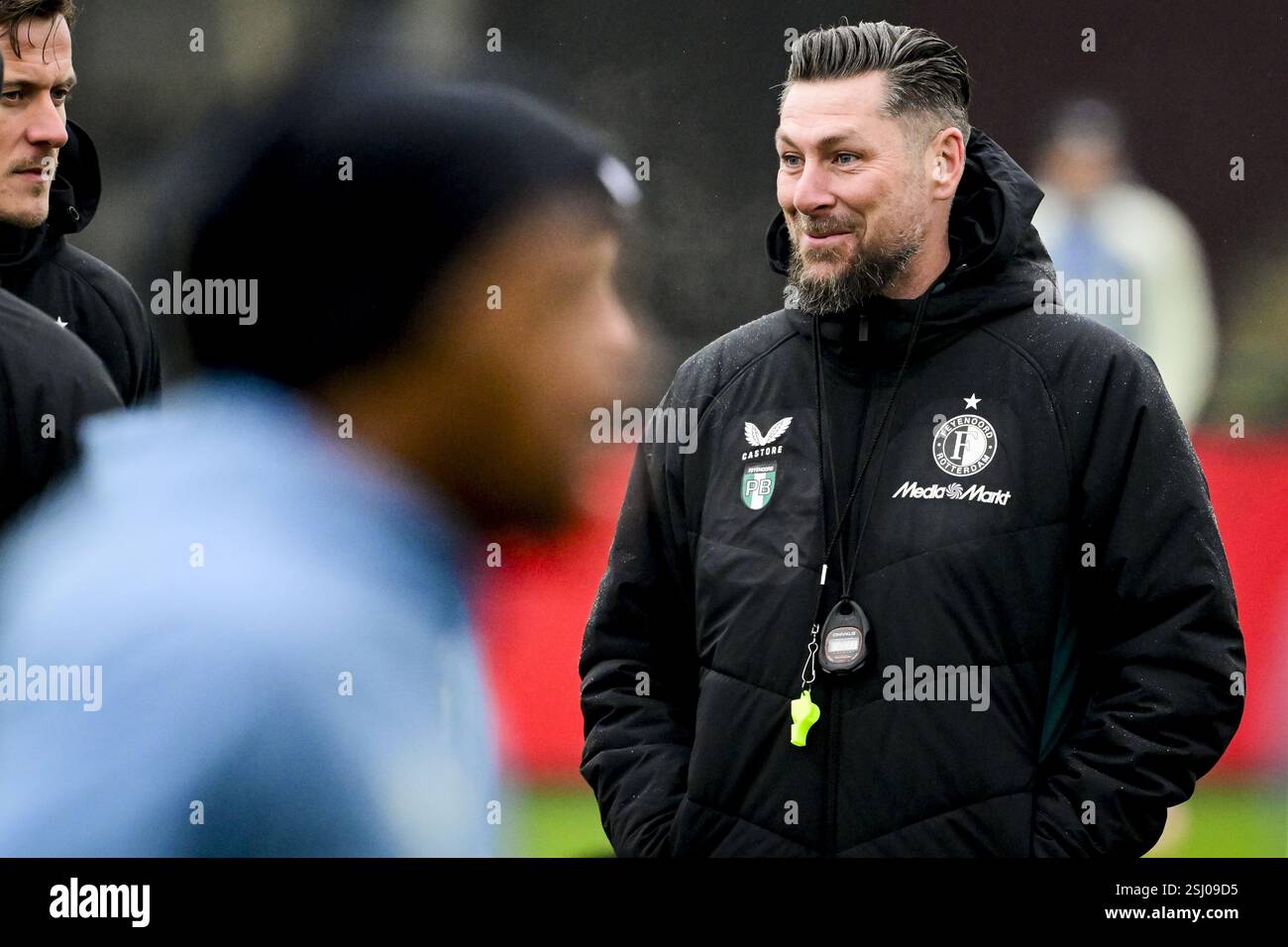 ROTTERDAM - Pascal Bosschaart, interim coach of Feyenoord, during ...