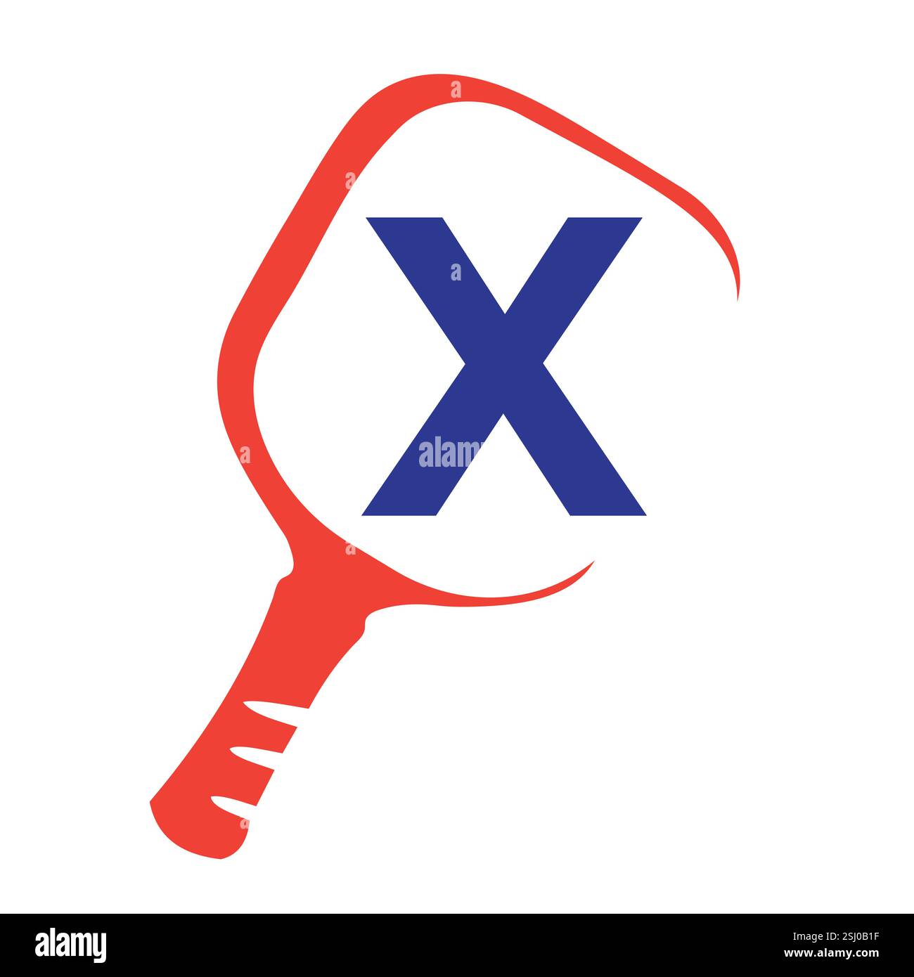 Pickleball Logo On Letter X Concept With Pickle Bat Symbol Vector ...