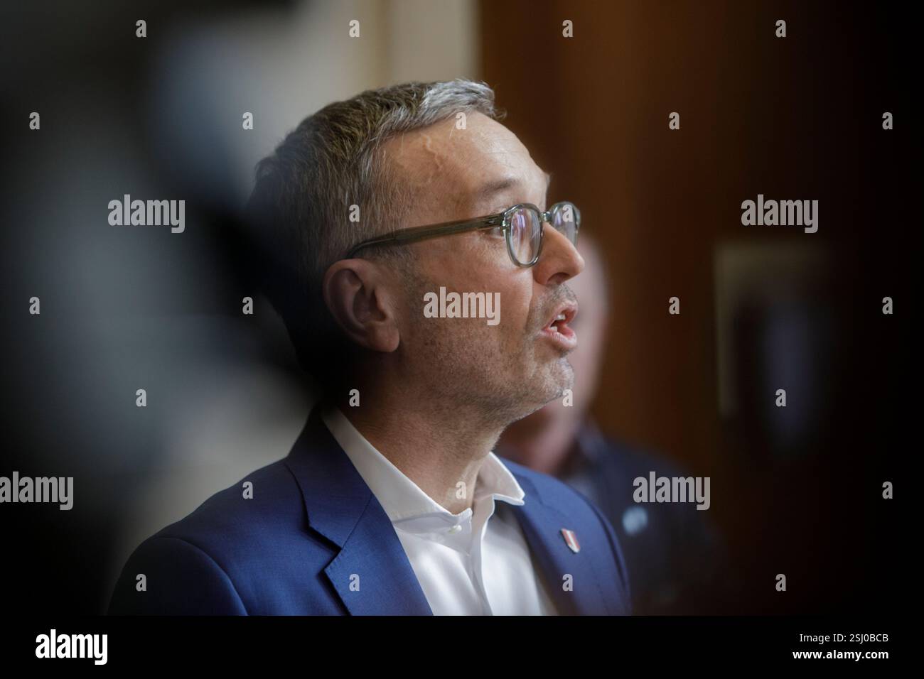 Vienna, Austria. 11th Feb, 2025. AUSTRIA; VIENNA; 20250211; Chairman of the far-right Freedom ...