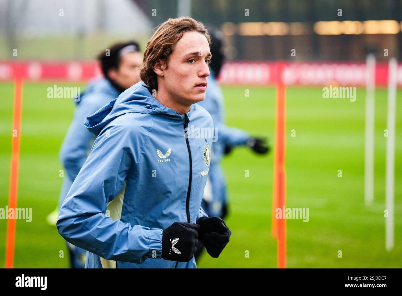 Rotterdam, The Netherlands. 11th Feb, 2025. Rotterdam - Tobias van den Elshout of Feyenoord ...