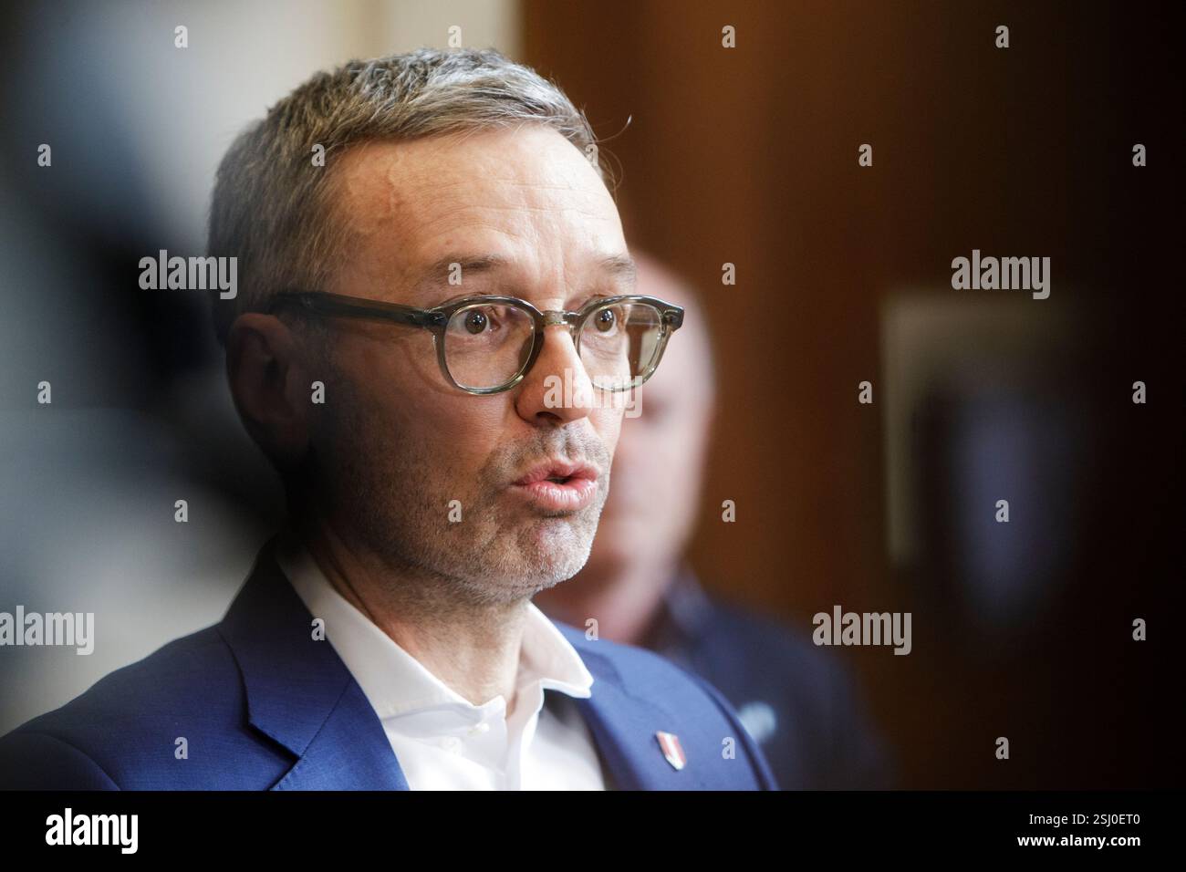 Vienna, Austria. 11th Feb, 2025. AUSTRIA; VIENNA; 20250211; Chairman of the far-right Freedom ...