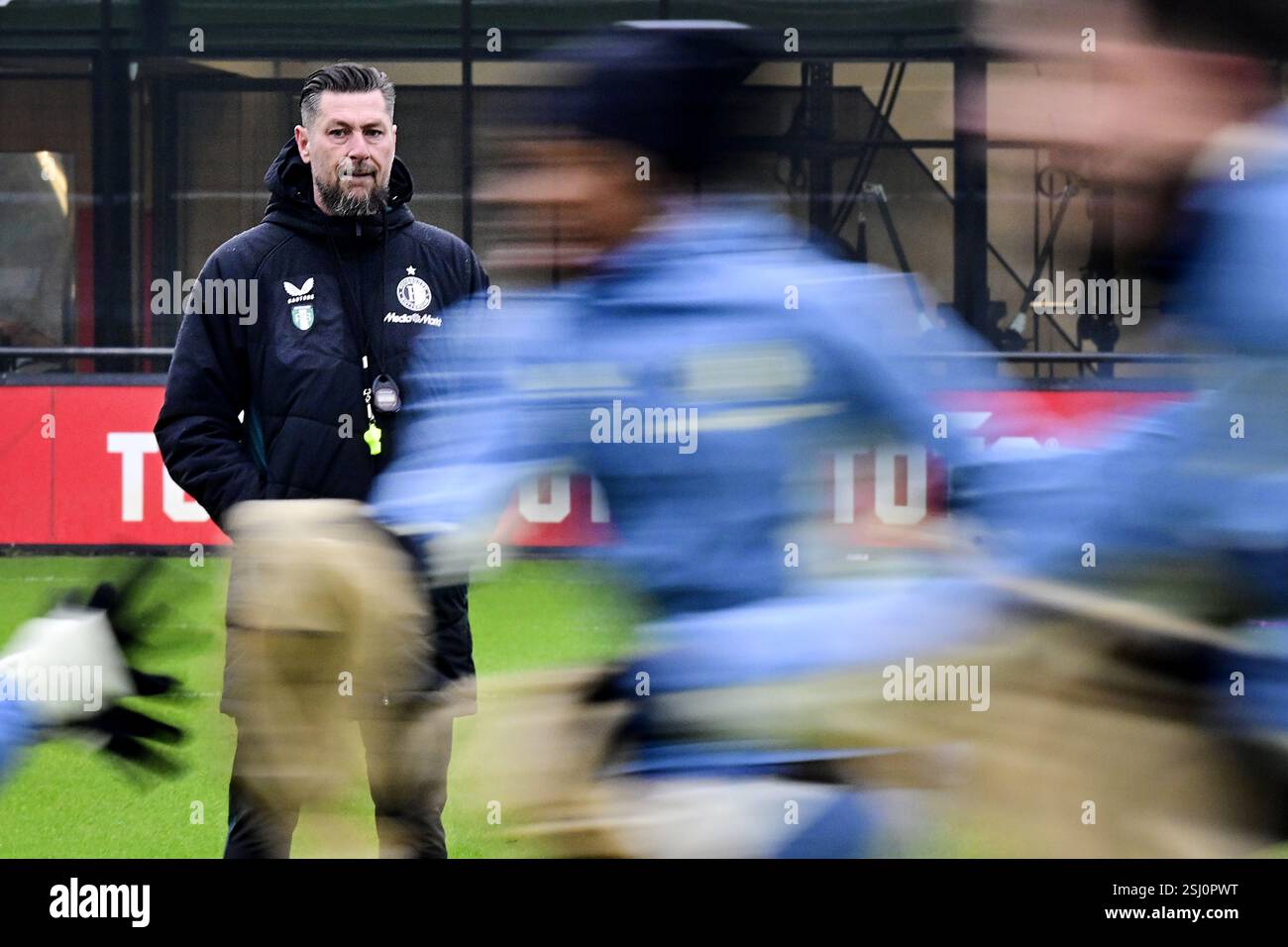 ROTTERDAM - Interim Feyenoord coach Pascal Bosschaart during training ...
