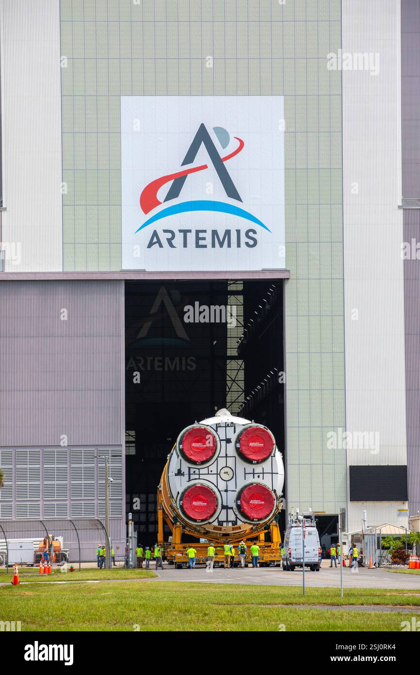 KENNEDY SPACE CENTER, FLORIDA, USA - 24 July 2024 - After completing its journey from NASA’s ...