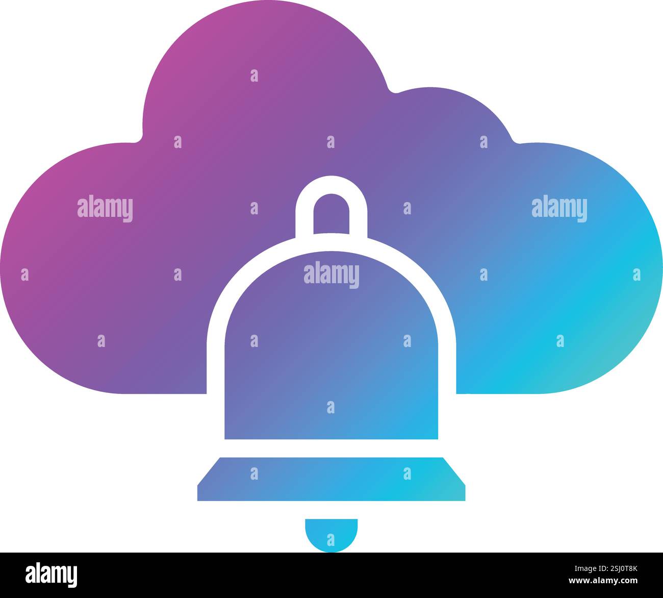 Minimal notification bell icon Cut Out Stock Images & Pictures - Alamy