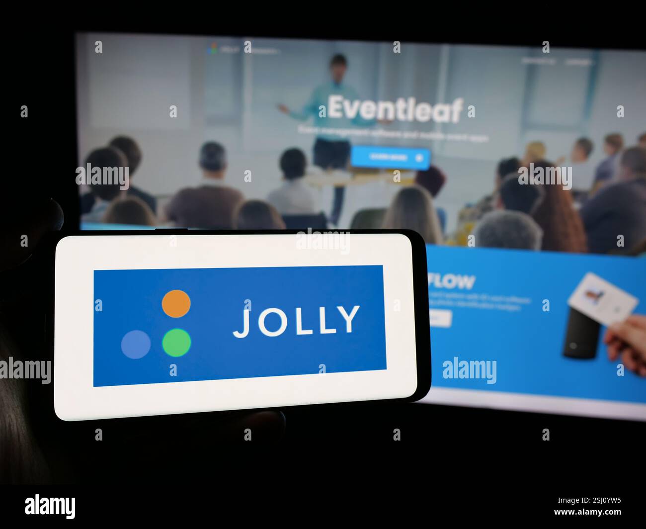 Germany. 15th Nov, 2024. In this photo illustration, a person is holding a smartphone with the ...