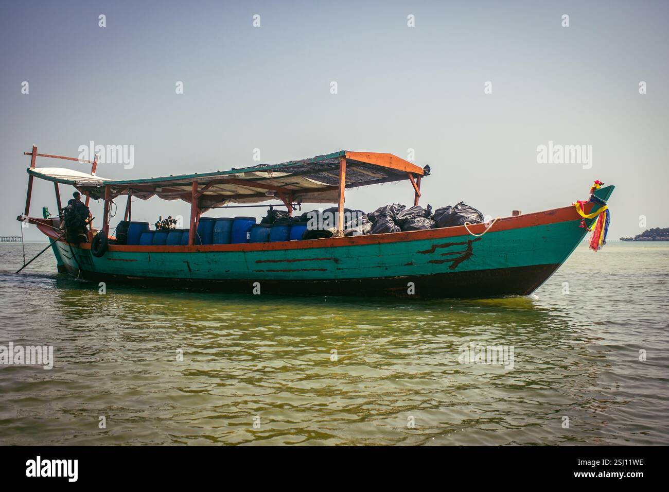 Preak Svay, Koh Rong Island, Cambodia, February 6, 2025 Daily life in ...