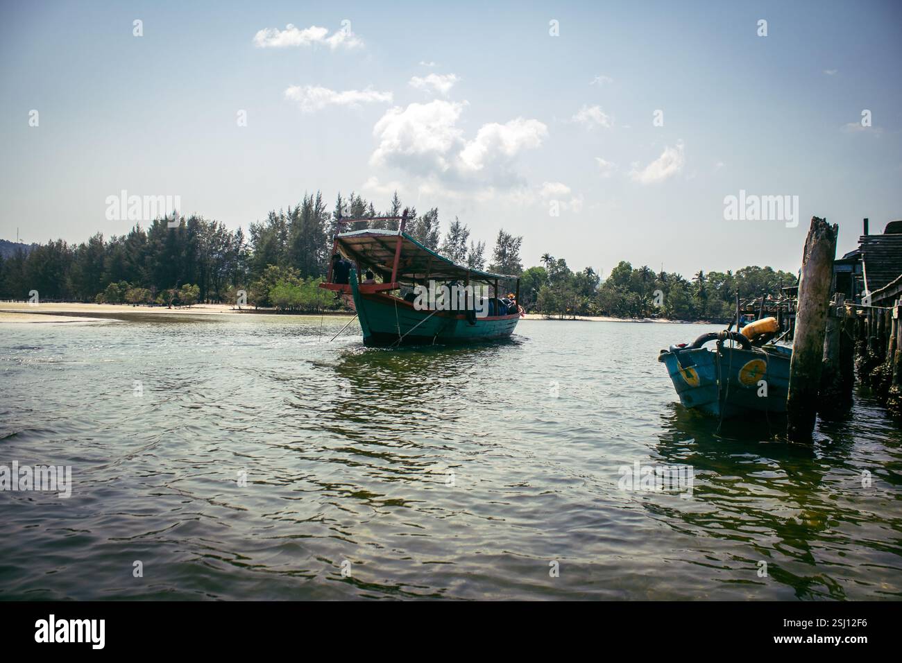 Preak Svay, Koh Rong Island, Cambodia, February 6, 2025 Daily life in ...