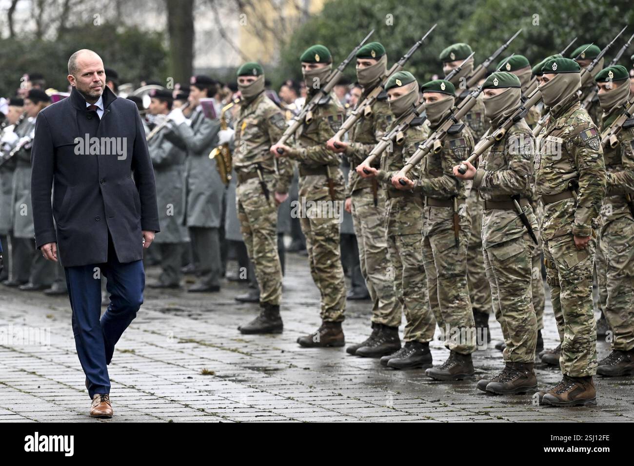Brussels, Belgium. 11th Feb, 2025. New Minister of Defence Theo ...